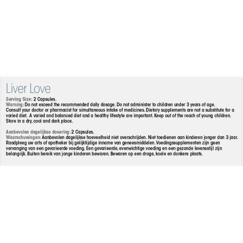 Liver Love | natuurlijke ondersteuning van de reinigende werking door de lever